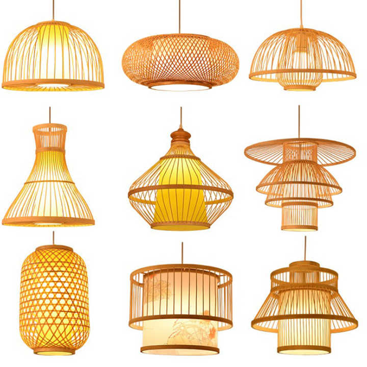 Durlite Bamboo Chandelier - Modern Office LED Pendant Lighting