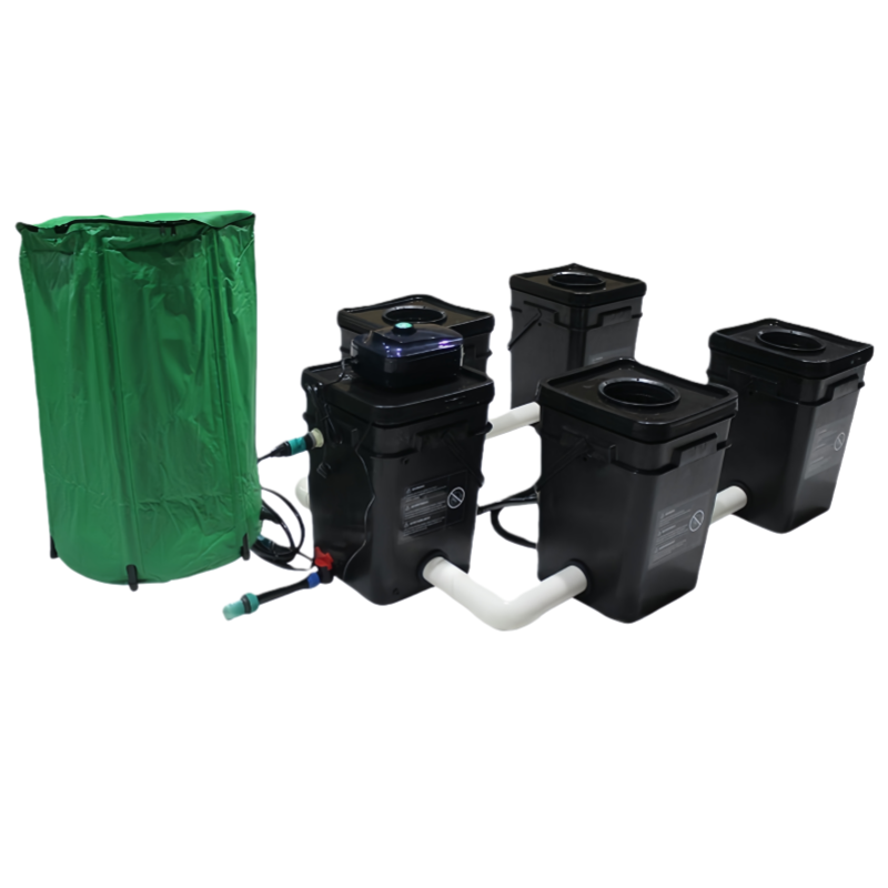 Modern 4-Piece 27L PP Plastic DWC Dutch Square Hydroponic Grow Pot ...