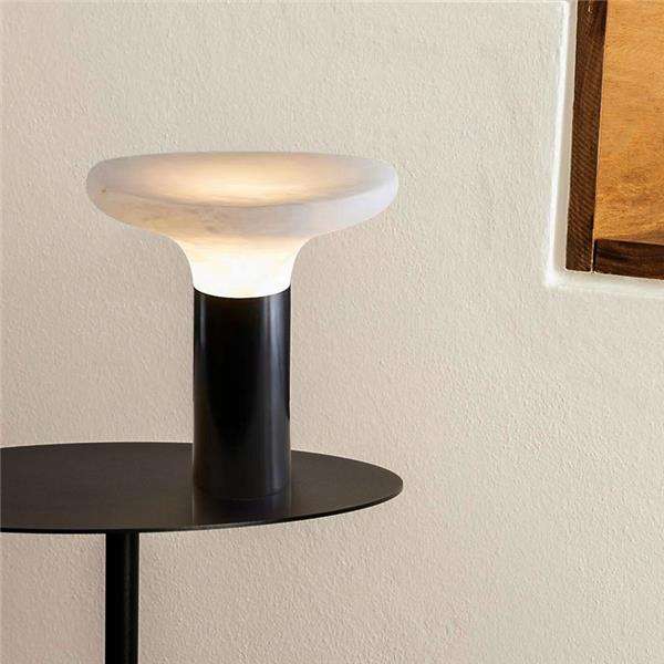 Nordic Mushroom Iron Table Lamp Modern Minimalist Warm White Bedside ...