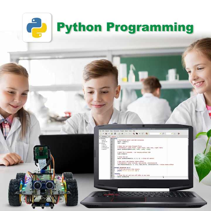 LAFVIN 4WD Smart Robot Car Kit for Raspberry Pi - DIY Fun