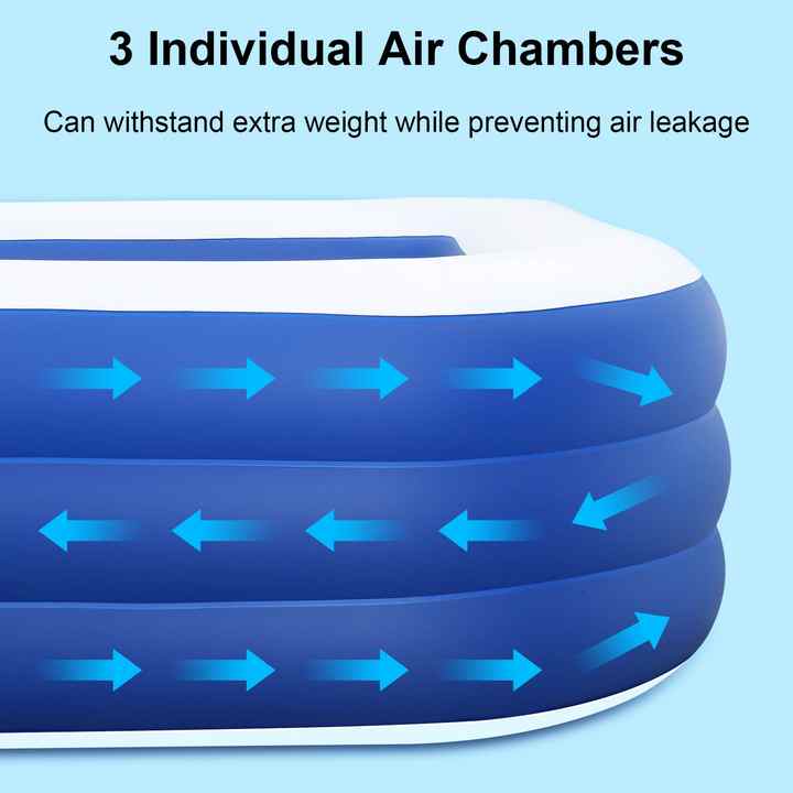 Portable Foldable Inflatable Swimming Pool - Perfect for Kids and Adults