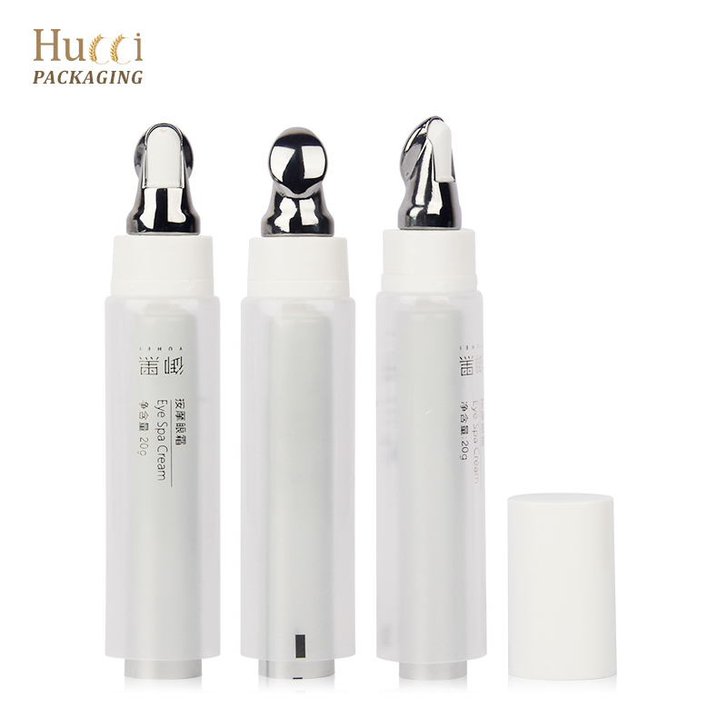 Luxury Dual Chamber Eye Cream Tube with Metal Applicator