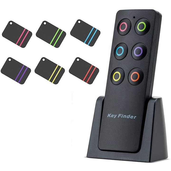 Waterproof Wireless Key Finder Tracker with 1 Transmitter and 6 ...