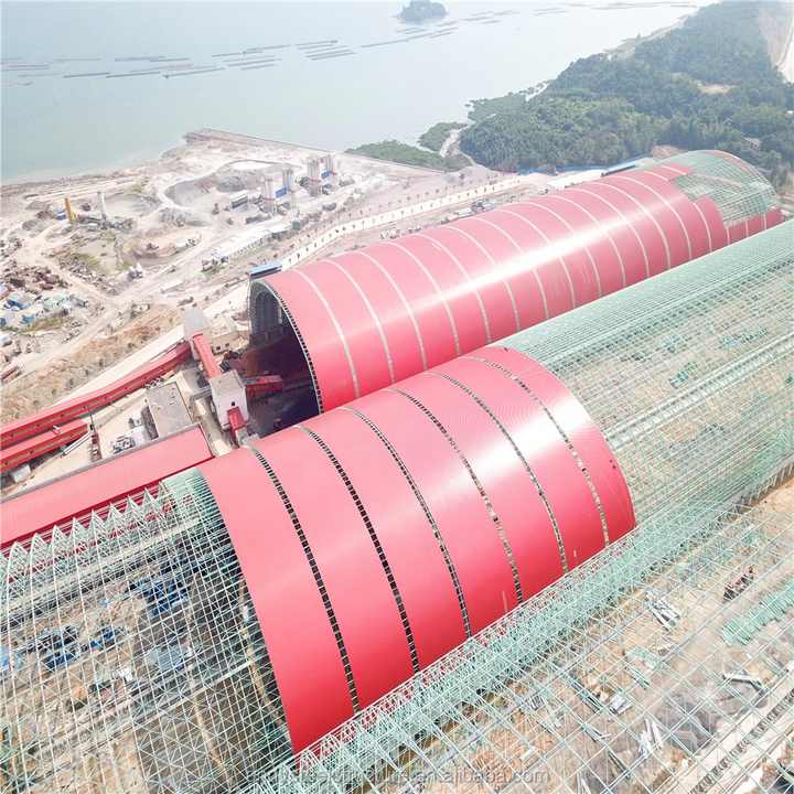 Steel Structure Factory Prefabricated Space Frame Roof Arched Space ...