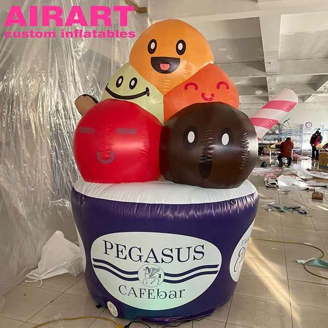 Giant Summer Food Ads Inflate Customize Inflatable Ice Cream Cone ...