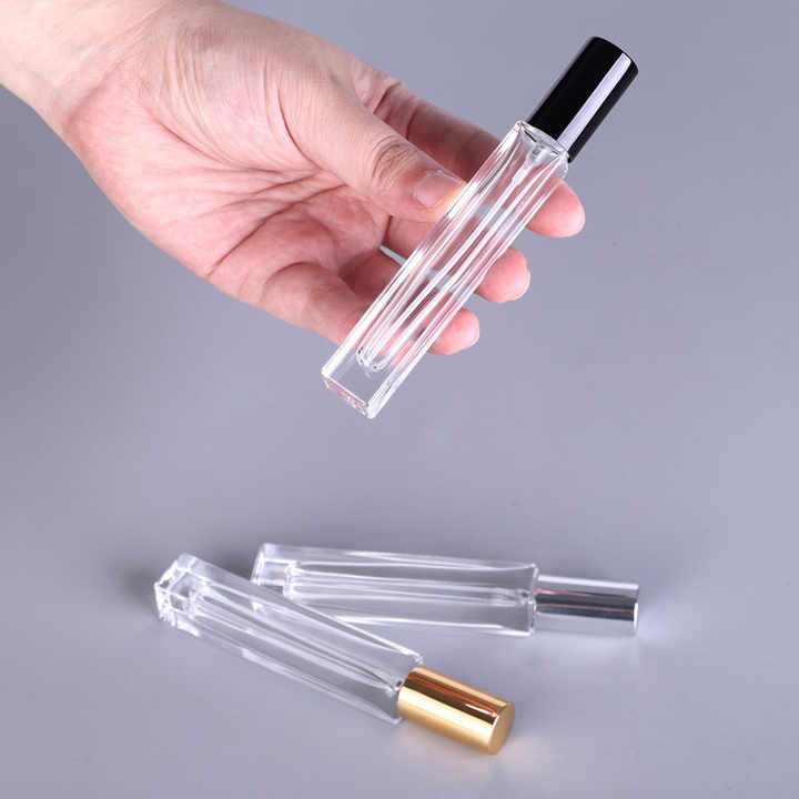 Wholesale Mini Empty Clear Portable Square Glass Perfume Sample ...