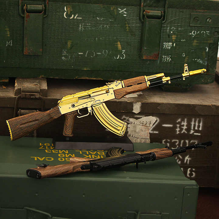 Wholesale Realistic Miniature Metal Toy Gun Model AK47