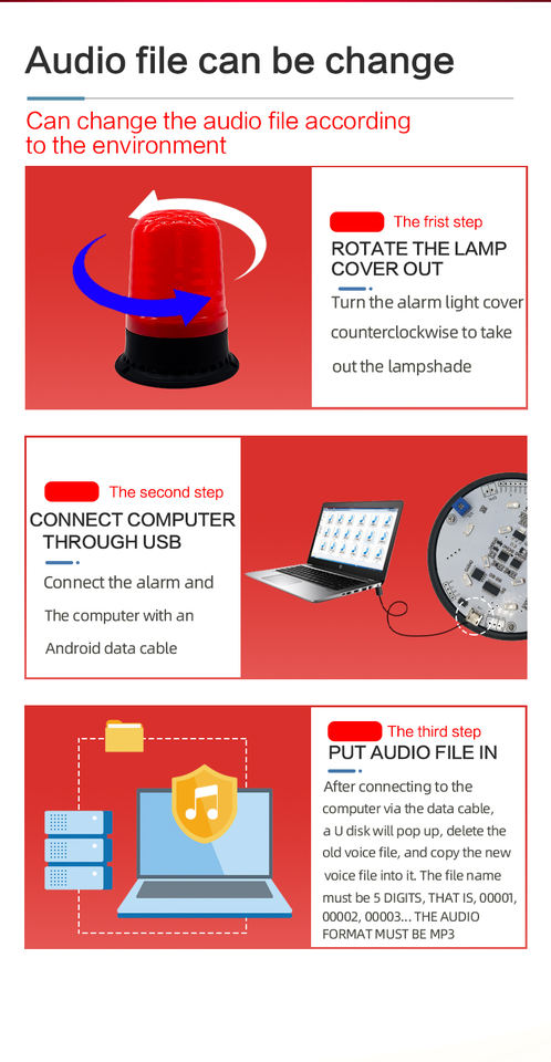 Waterproof Emergency Beacon Alarm - RS485 Modbus Control