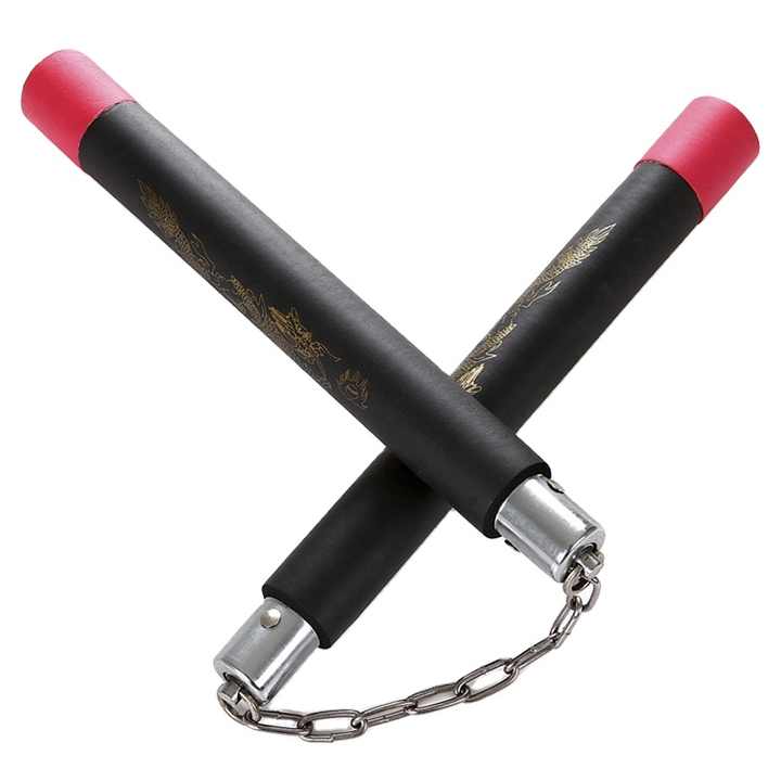 Unisex EVA Foam Nunchakus with Stainless Steel Chain