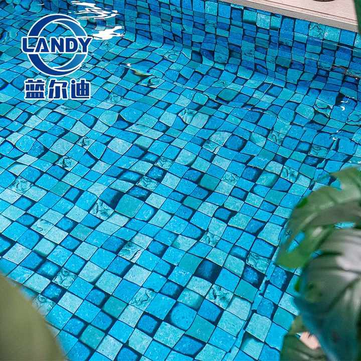 Durable Turquoise Pattern Pool Liner - Waterproof & Stylish
