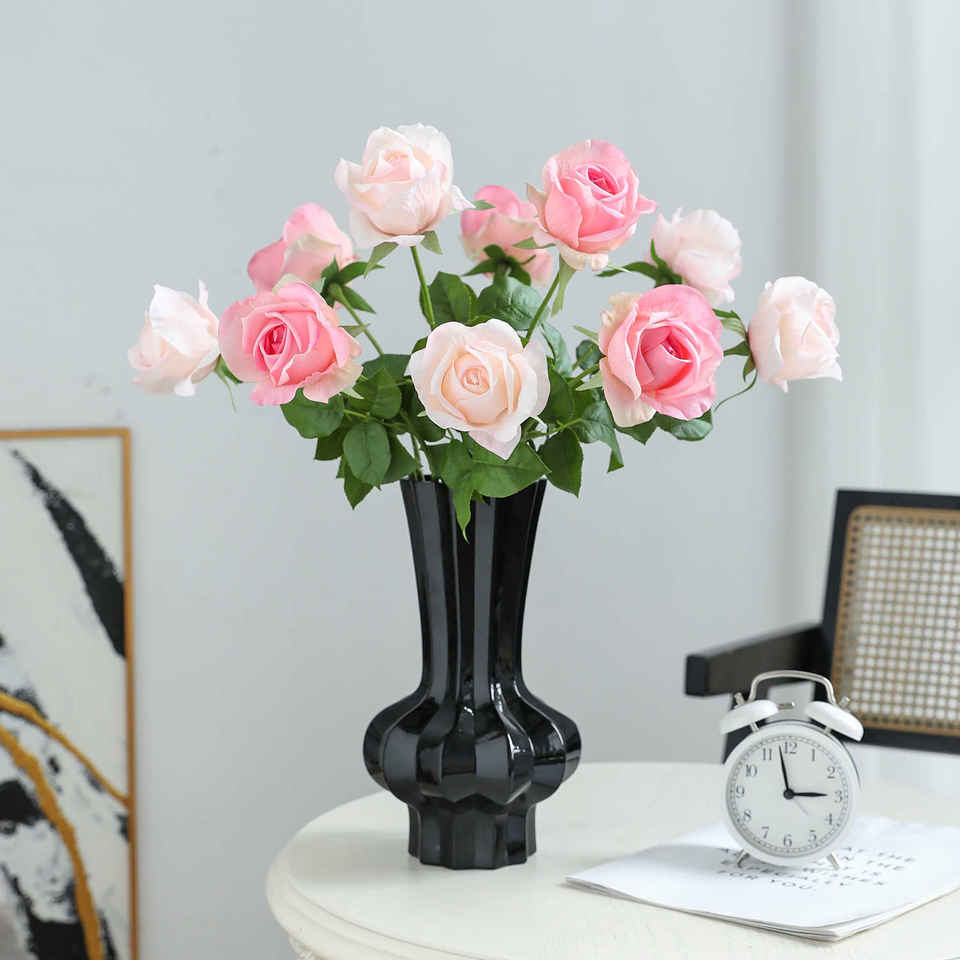 Real Touch Rose Artificial Flowers Multi-color for Home Gardening ...
