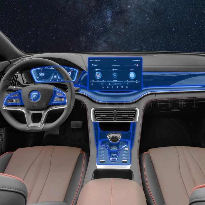 For BYD Song Plus DMi Central Control Panel Gear TPU Transparent ...