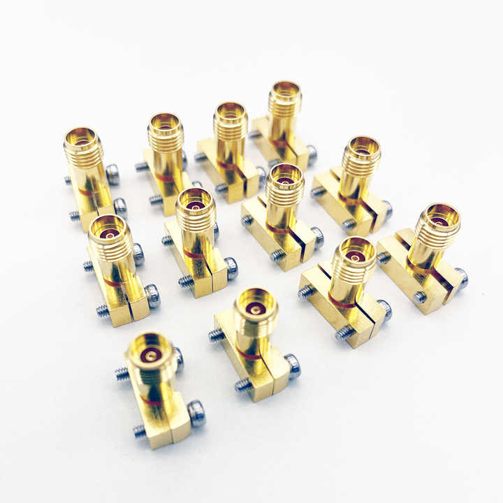 Dc-40ghz 2 Hole 2.92mm Female Solderless Pcb Edge Launch Connector ...