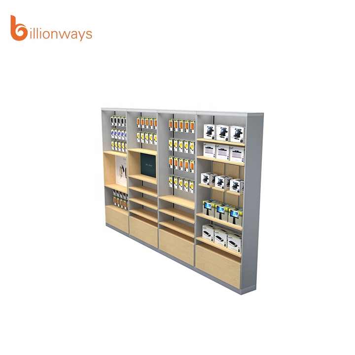 Mobile Phone Accessories Wooden Display Stand for Retail Phone Shop ...