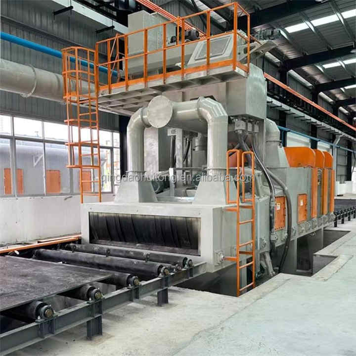 2025 Roller Pass Through Type QH69 Series Steel Section Shot Blasting ...