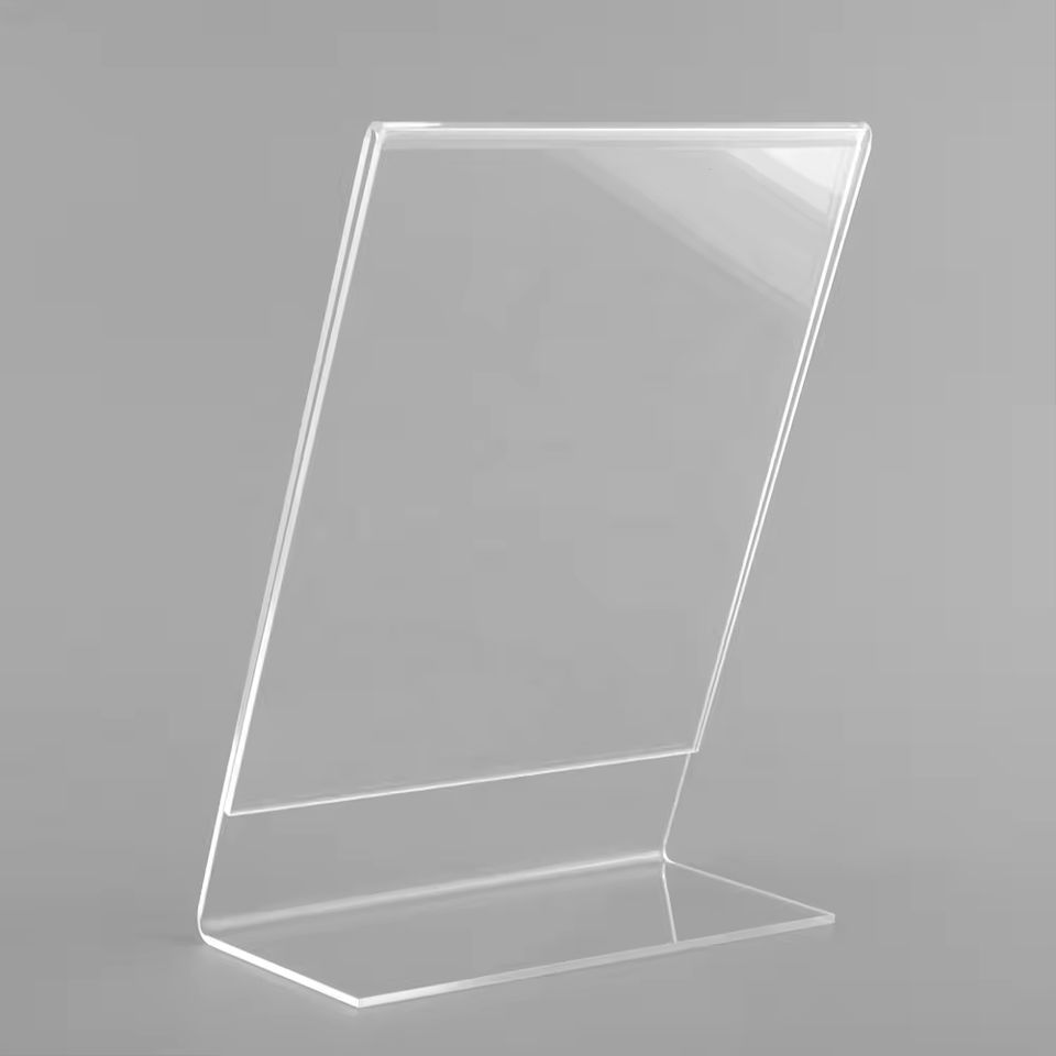 Heavy Duty A5 Transparent Plastic Counter Display Stand Acrylic Perspex ...