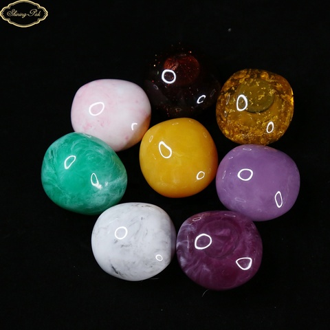 Wholesale Custom 50mm 38mm 35mm Colorful Luxury Agate Stone Resin Ball ...