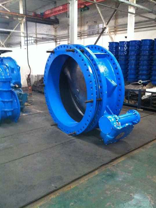 DN1500 60 in 150LB Double Flange Butterfly Valve with TWS