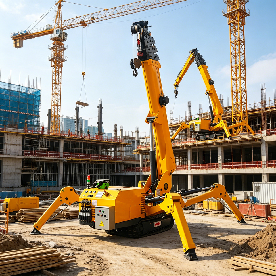Professional Mini Spider Crane for Narrow Working Areas and Easy ...