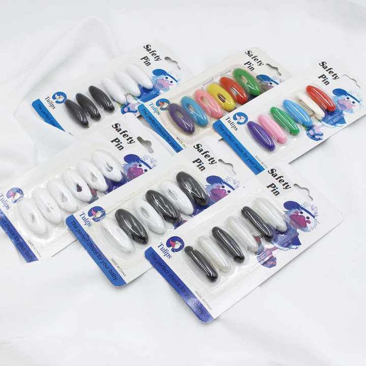 Wholesale 6pcs Colorful Plastic Safety Pin Hijab Pins Scarf Fixed ...