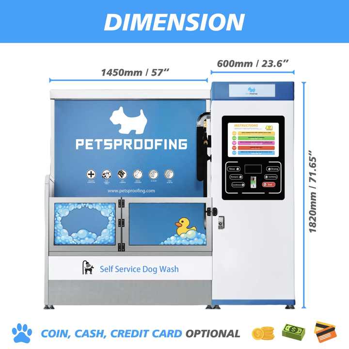 PETSPROOFING New Invention Dog and Cat Washing Station Self-service ...