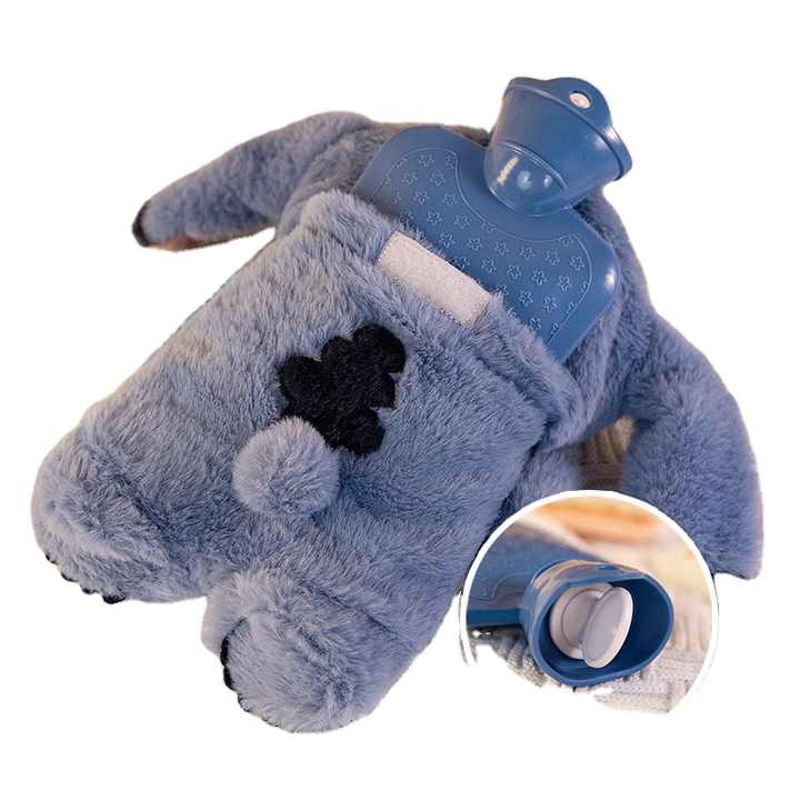 Winter Cartoon Hand Warmer - Cute Plush Toy with Hot Water Bag
