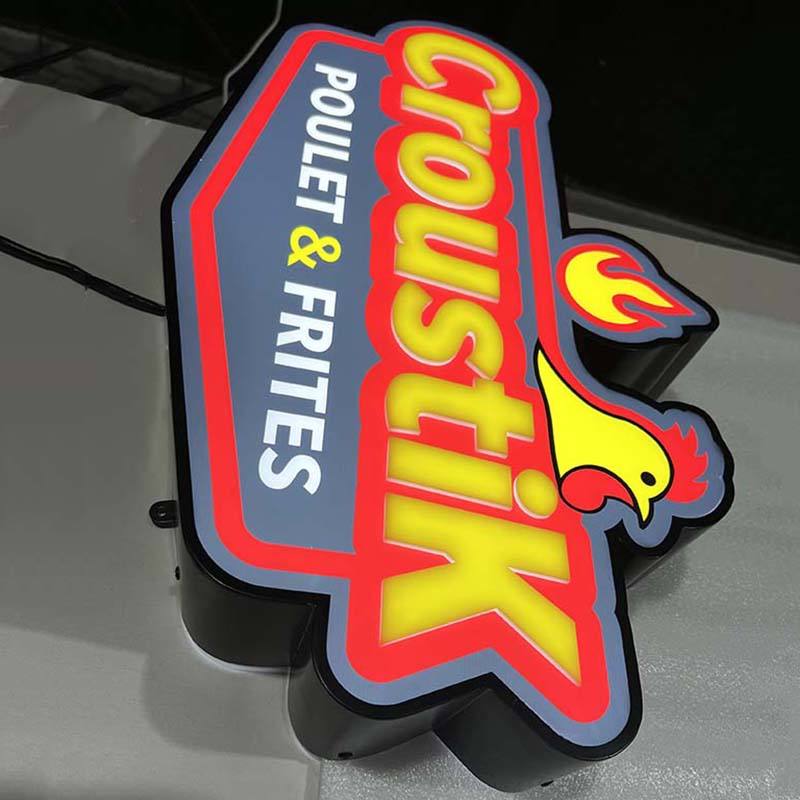 Custom-shape LED Advertising Lightbox Indoor/Outdoor Business Sign Shop ...