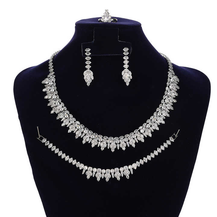 Ecksio Bridal Jewelry Sets - Elegant Crystal Diamond Accessories