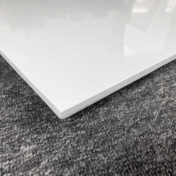 600x600mm Pure White Porcelain Tiles - Durable & Stylish