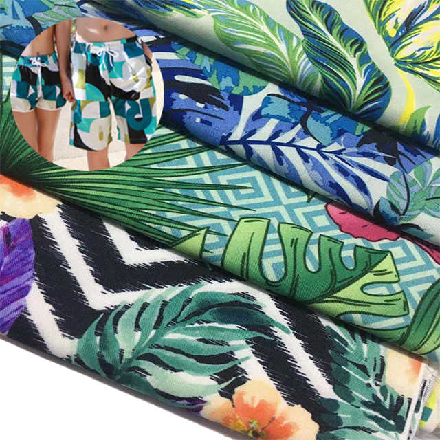 Recycled Polyester Micro Twill Waterproof Fabric for Beach Shorts