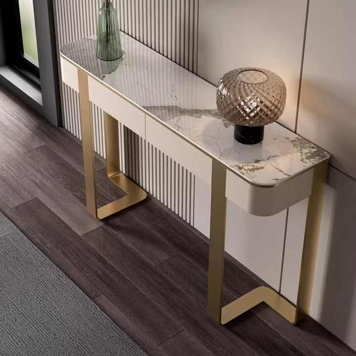 Italian Stainless Steel Modern Minimalist Living Room Entry Wall Aisle ...