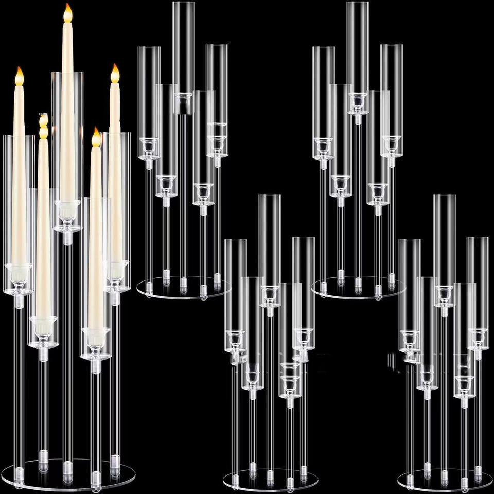 European Wedding Props Crystal Candlestick Supplies Ornaments Table ...