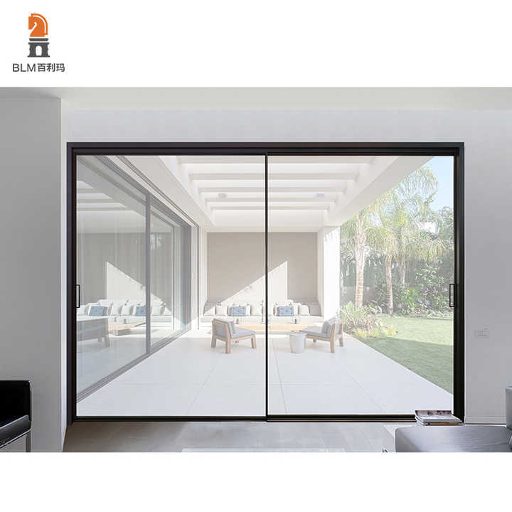 Minimalist Design Residential System Double Glass Trackless Luxury ...