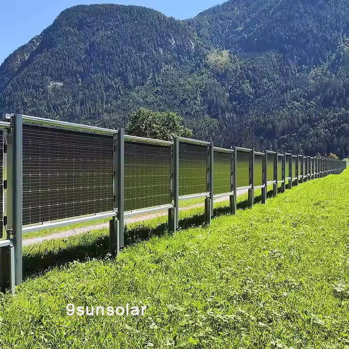 Vertical Solar Panel Fence - Efficient Agriculture Solutions