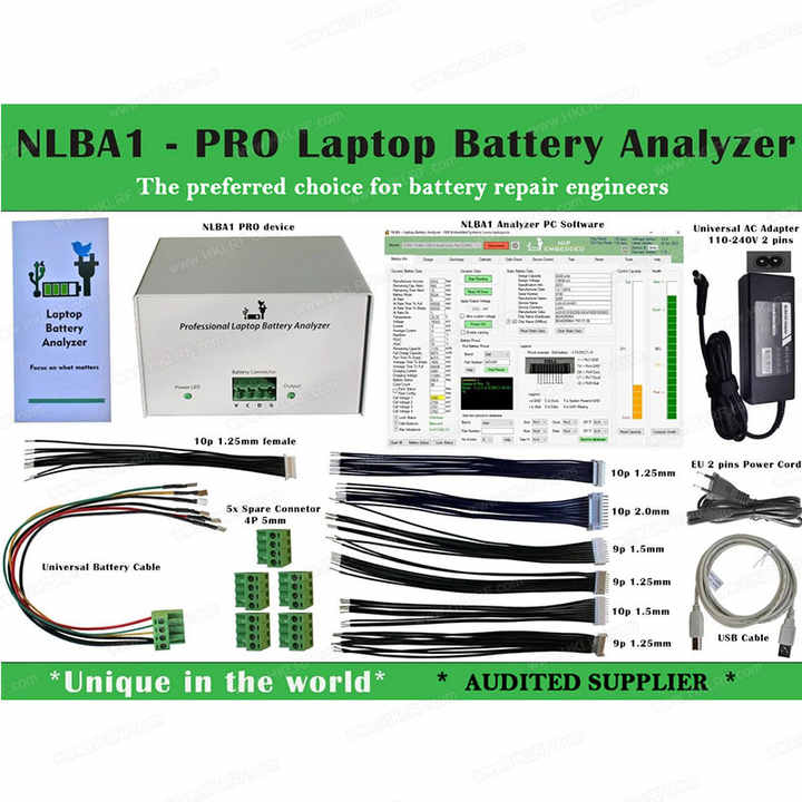 Universal NLBA1-PRO Laptop Battery Analyzer - Smart Testing