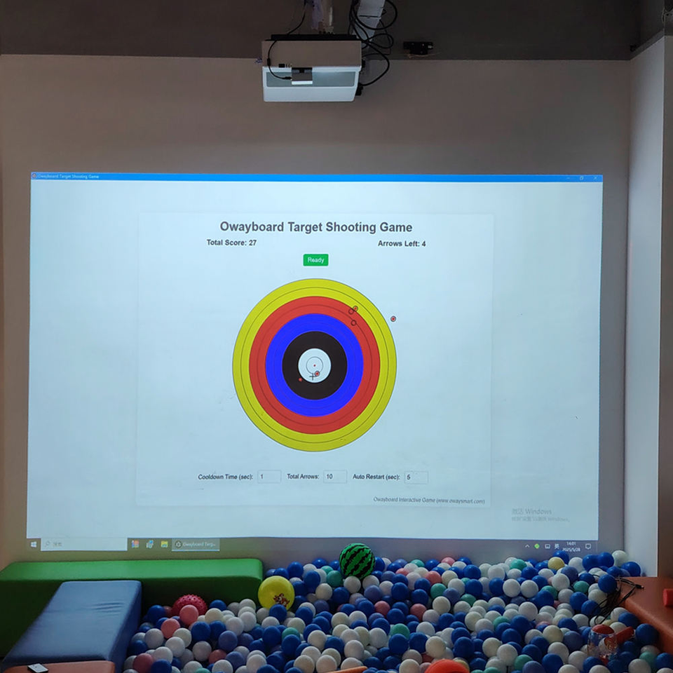 Interactive Archery Game Wall Indoor Interactive Projection Archery ...