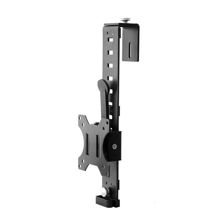 MG Black Office Cubicle Monitor Mount - Adjustable & Durable