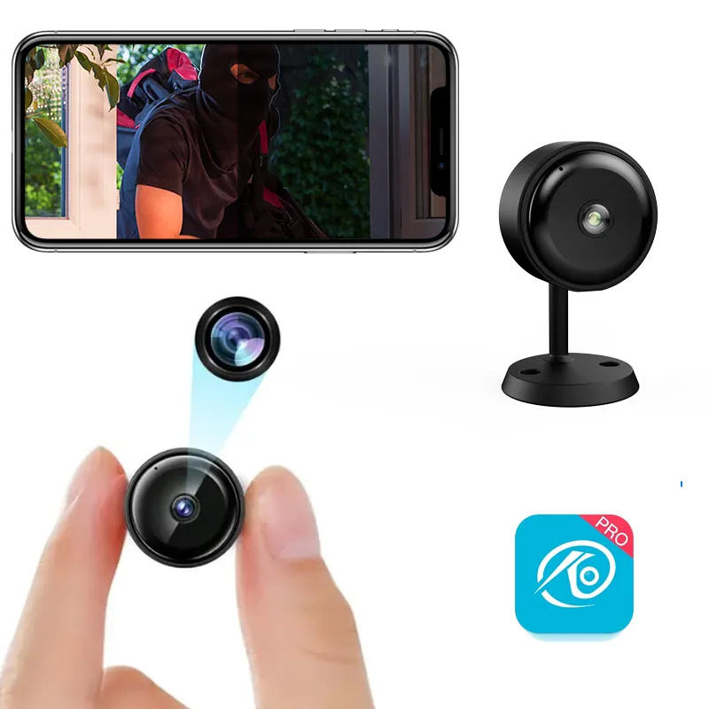 Mini Smart Home Security CCTV Camera WiFi Colorful Alarm Network Human ...