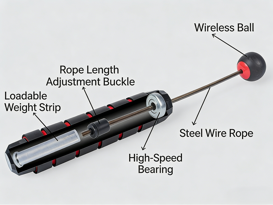 Adjustable Heavy Pvc Weighted Skipping Jump Rope Cheap Exercise Jump ...