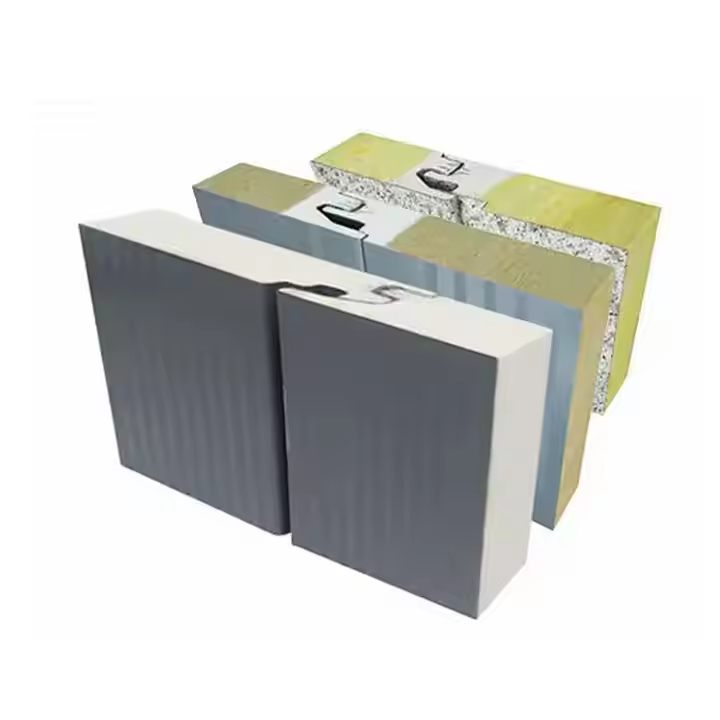 Rock Wool Sandwich Wall Panel Roofing Fireproof Sound Insulation ...