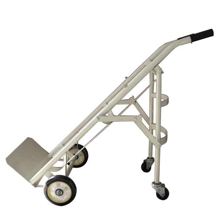 Economical Gas Bottle Lift Hand Truck - Four-Wheeled Trolley