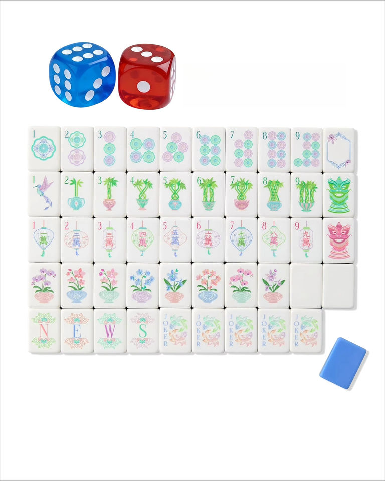 Premium Acrylic American Mahjong Tiles-4-Player Water Resistant Eco ...