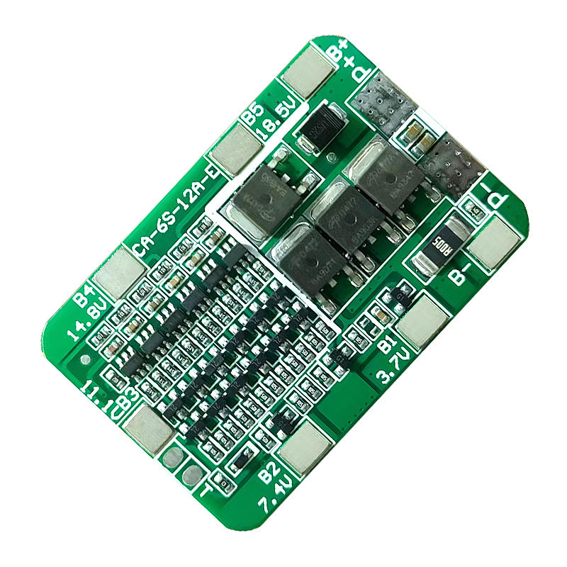 CA-6S-12A-E 24V PCB BMS Protection Board Designed for 6 Pack 18650 Li ...