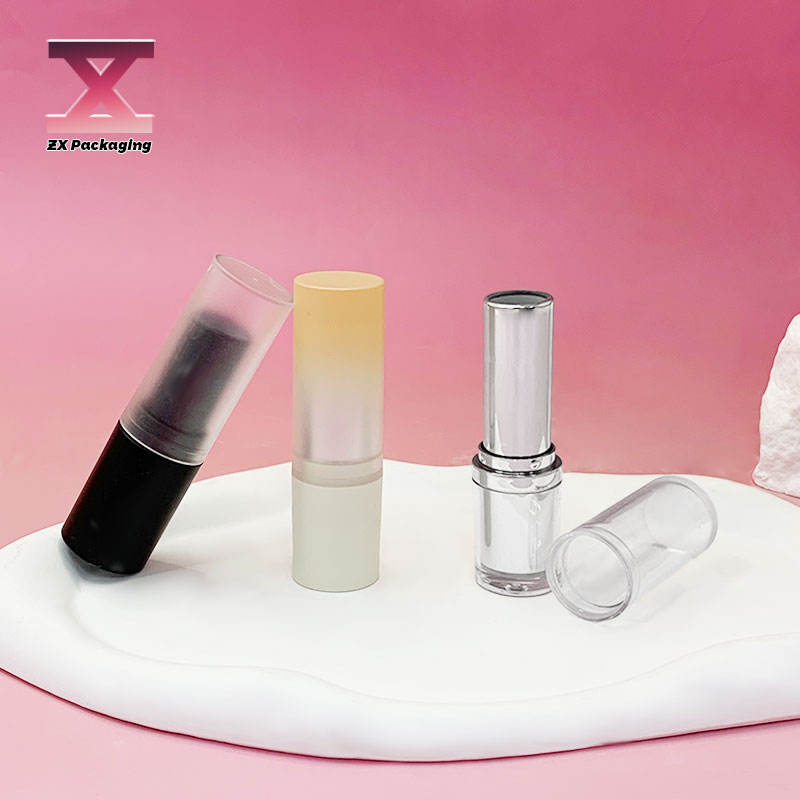 Round Matte Plastic Lipstick Tube Lipstick Tube Lip Balm Tube Lipstick ...