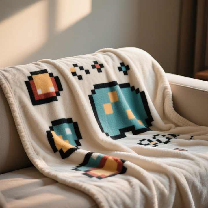Custom Printed Logo Throw Blanket 100% Polyester Anti-Dust Mite Modern ...