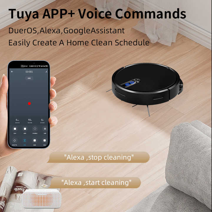3 in 1 Smart Tuya APP Automatic Self Charging Electric Robot Vacuum Cleaner With Mop Sweep ...