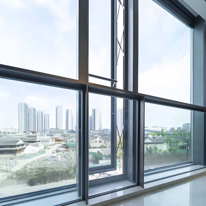 Kuny Panoramic Rimless Folding Window Aluminum Alloy 88 Flat Sliding ...