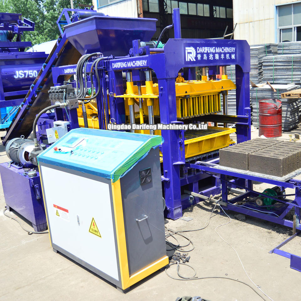 Qt8-15 Hydraulic Hollow Cement Brick Making Machine Cement Block Making ...
