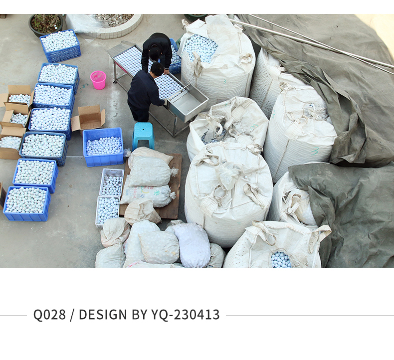 PGM Q028 custom 1 layer durable rubber practice training golf ball for driving rang-企业官网