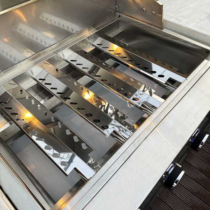 304 Stainless Steel 4 Burner Gas BBQ Grill for Outdoor Kitchen